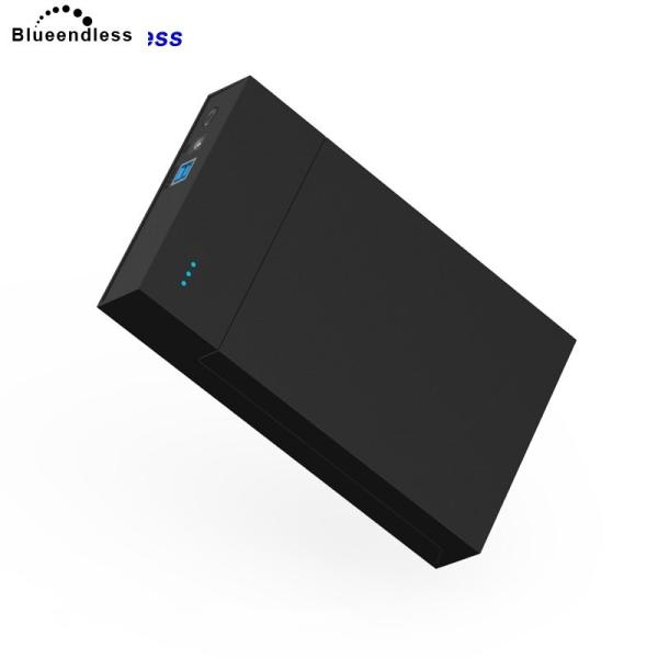 Blueendless外部ハードドライブ1テラバイト/3テラバイト/4テラバイトポータブル高速usb 3.0ケースsata hddエンクロージャサポート3.5 hddボックスツール送料MR35T-1black
