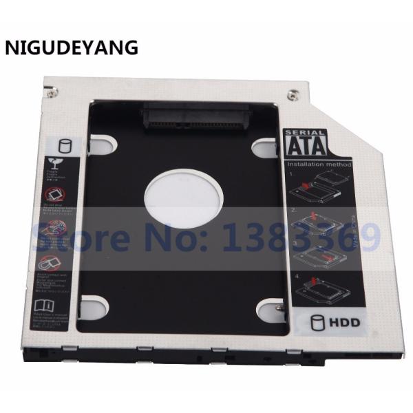Nigudeyangセカンドsata hddハードディスクドライブキャディーアダプタ用dell inspiron 15 3521 3537スワップdu-8a5hh dvdSuperslim-01
