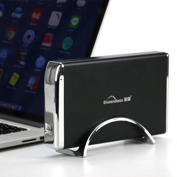 Blueendless新しい3.5インチハードディスクケースエンクロージャ到着usb 2.0へsataとideまで2テラバイト読書容量sata hdd ssdボックスBS-U3PA-BlackBlack