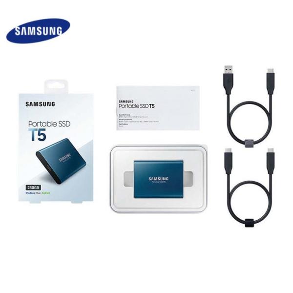 サムスン外部 SSD タイプ C USB 3.1 USB3.0 ポータブル HD HDD 外部 SSD 500 ギガバイト 250 ギガバイト Externo ソリッドステートハードドライブディスクオリジナルSamsung T5 Exter...