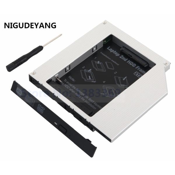 Nigudeyangセカンドハードディスクドライブhdd ssd pata ideにsataキャディー用エイサー熱望5920 5920グラム12.7mm IDE-SATA