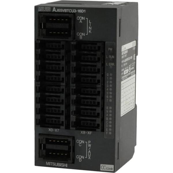 Remote DC digital input unit - for cabinet installation - Mitsubishi Electric (MELSEC-A series) - 16I/O [16DI (16 x digi...