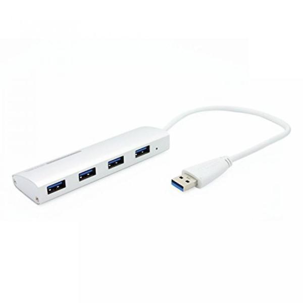 ■商品詳細パソコン部品 PC部品 パソコン用品 PC用品 PUパーツCompact Super Speed 4-Port USB 3.0 Hub with built-in 1ft USB 3.0 Cable - 10 times fast...