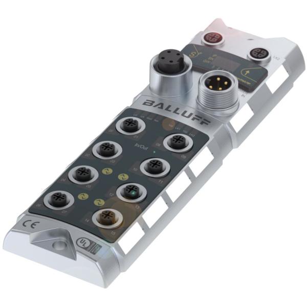 Industrial networking block / remote I/O with shielded housing - for Ethernet/IP - Balluff - model BNI EIP-502-105-Z015 ...