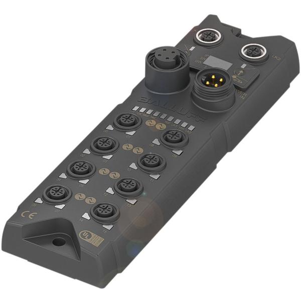 Industrial networking block / remote I/O - for Ethernet/IP - Balluff - model BNI EIP-508-105-R015 - 4-pin D-coded female...