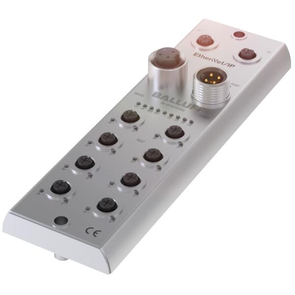 Industrial networking block / remote I/O with shielded housing - for Ethernet/IP - Balluff - model BNI EIP-302-005-E002 ...