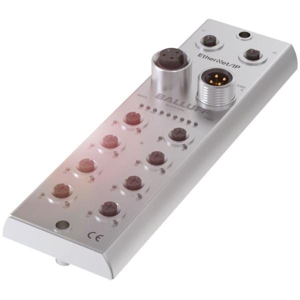 Industrial networking block / remote I/O with shielded housing - for Ethernet/IP - Balluff - model BNI EIP-104-005-E002 ...