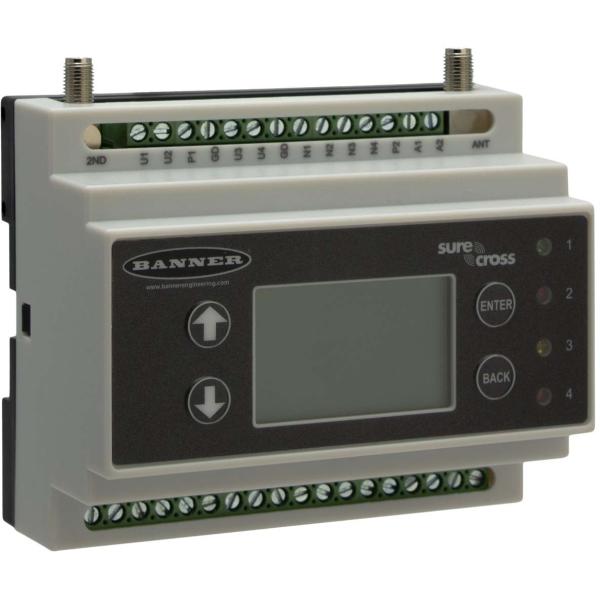 Wireless Modbus I/O peripheral - Banner Engineering (DXM100-S1 series) - Part #95657 - 900MHz ISM band 1W radio (HE5 Mul...