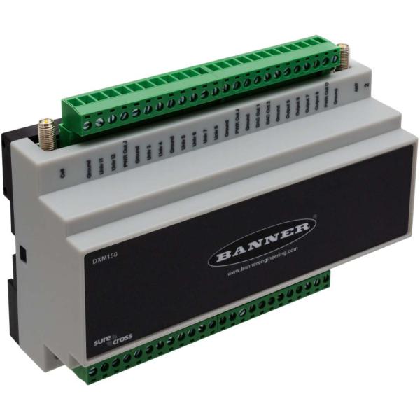 Modbus peripheral - I/O base board only - Banner Engineering (DXM150-S2 series) - Part #800844 - with 18 I/Os [10DI (2 x...