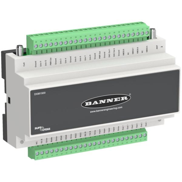 Modbus I/O peripheral - Banner Engineering (DXM150-S2 series) - Part #800845 - 900MHz ISM band 1W radio (HE5 MultiHop da...