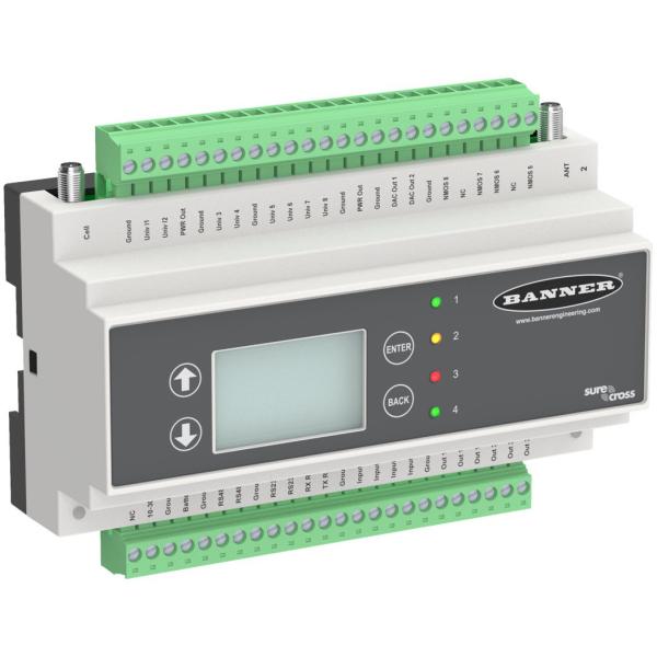 Modbus I/O controller - 300MHz processing speed - for high I/O count applications - Banner Engineering (DXM1500-B2 serie...