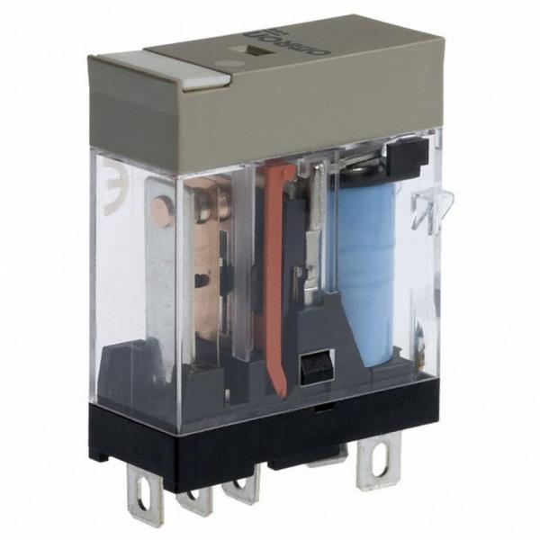 General-purpose electromechanical relay with LED indicator - OMRON (G2R-[]-S (S) series) - 4.2-6.6Vdc (6Vdc nom.) contro...