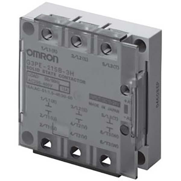 Three-phase Solid State / Static Relay (SSR) with phototriac coupler insulation + externally attached heatsnk. - zero-cr...