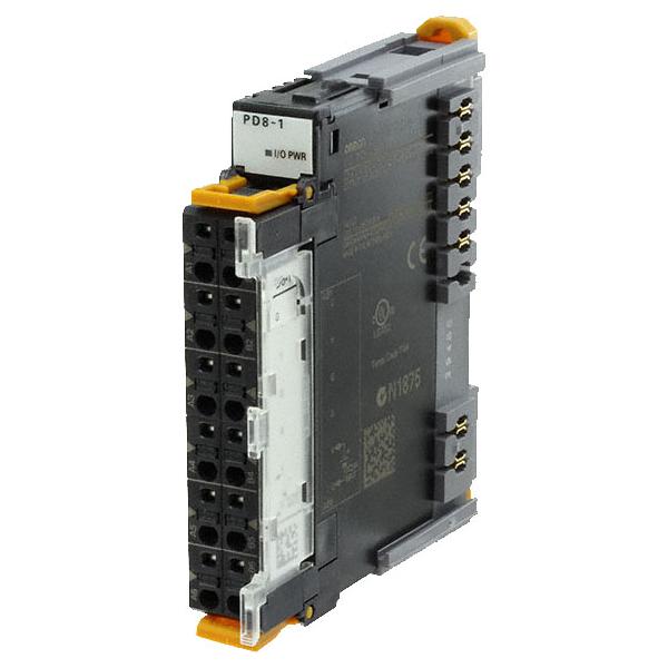 Power feed and distribution unit - separates power supply between groups of I-O units - 4xV + 8xG - OMRON (SYSMAC SmartS...