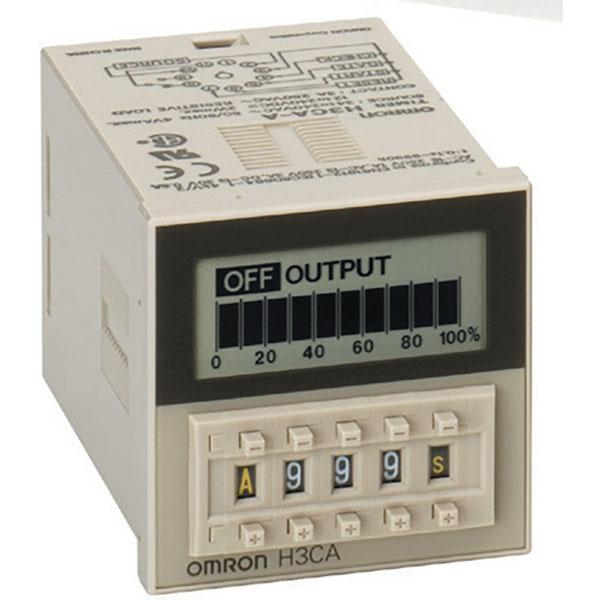Multifunction solid-state digital setting timer - 1/16 DIN (48x48mm) - 8 operating timer modes - OMRON (H3CA series) - 1...