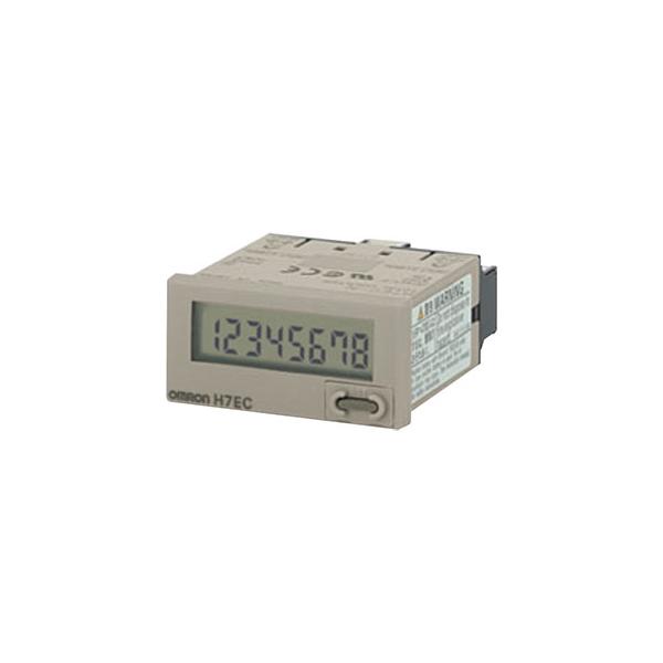 Self-powered total counter with built-in batt. - 1/32 DIN horizontal (48x24mm) - 30Hz / 1kHz max. counting speed (select...