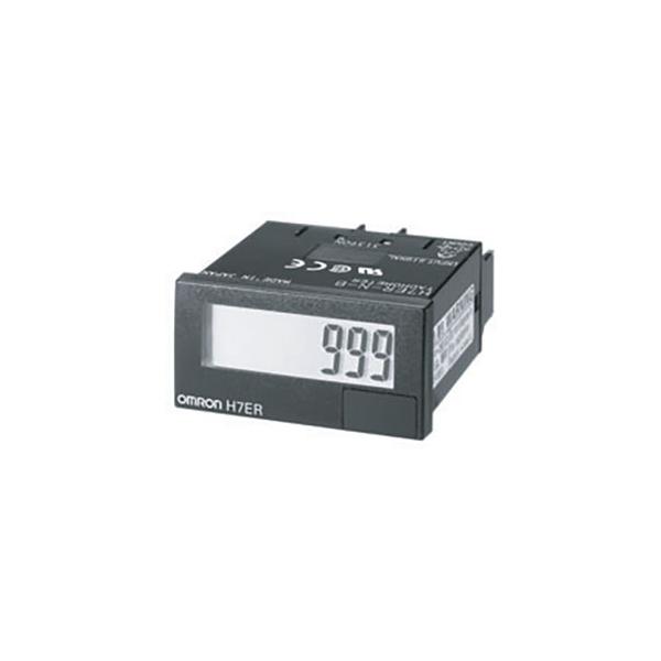 Self-powered tachometer with built-in batt. - 1/32 DIN horizontal (48x24mm) - 1kHz max. counting speed - OMRON (H7ER ser...