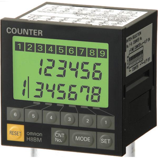 Digital multi-maintenance built-in 9 counter / timer with English nameplate + memory backup - 1-stage setting - 3/16 DIN...