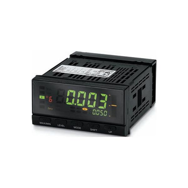 Digital linear sens. meter / indicator - 1/8 DIN horizontal (96x48mm) - base unit for local assembly - OMRON (K3HB-S ser...