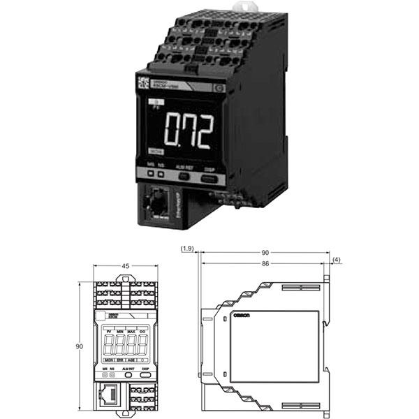 Motor vibration and temperature diagnosis and protection relay - 100BASE-TX Data transfer method - 10g 10Hz-10kHz sensin...