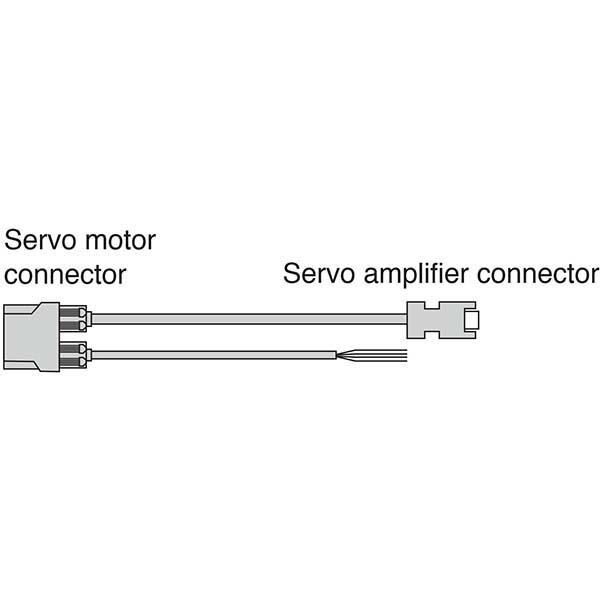 Power dual cable / cordset for servo mtr. direct connection - high bending endurance (long bending life) - load-side lea...