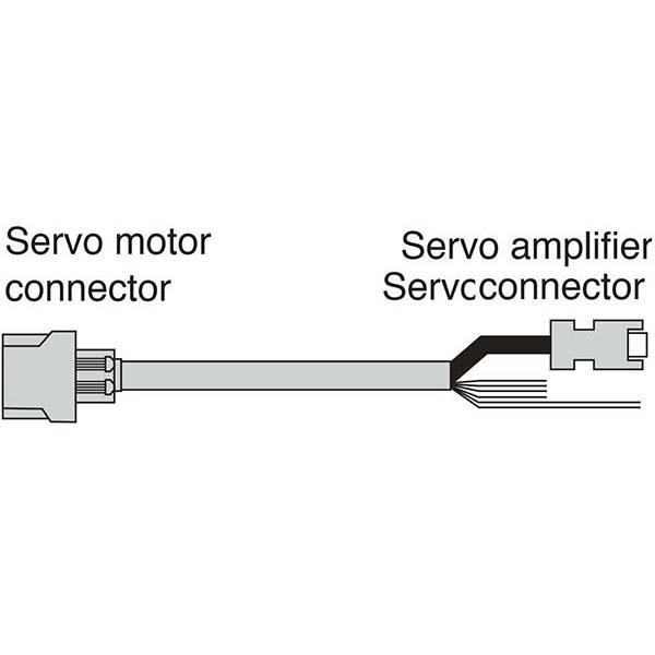 Power cable / cordset for servo mtr. direct connection with electromagnetic brake wires - high bending endurance (long b...