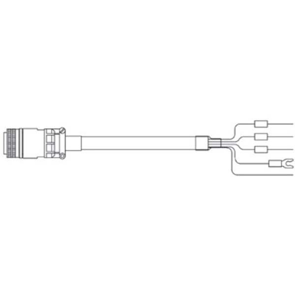 Power cable / cordset for servo mtr. direct connection - high bending endurance (long bending life) - shielded type - Mi...