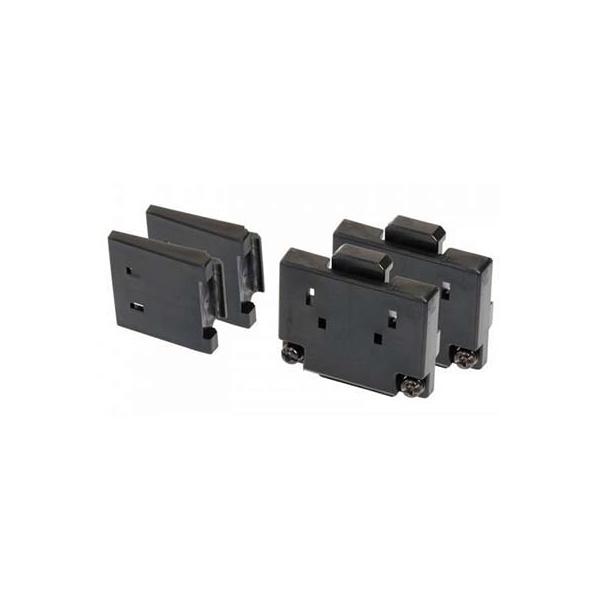 Rail adapter with conformal coating - Mitsubishi Electric - equivalent to R6DIN1C