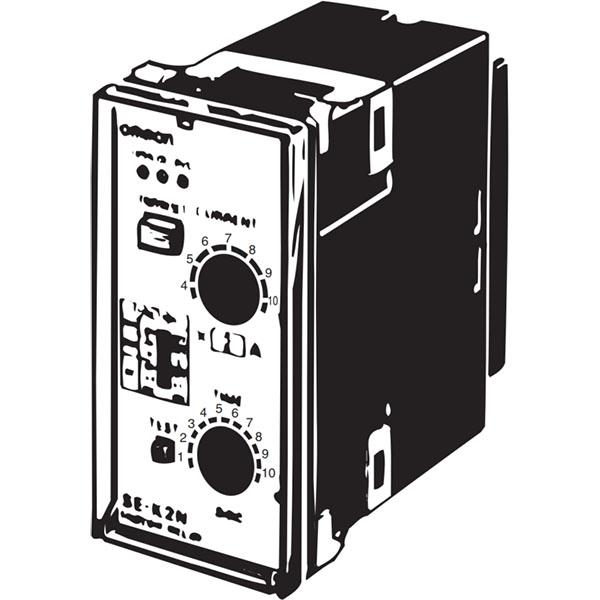 Motor protection relay - 1/8 DIN vertical (48x96mm) - 100% of the current SV operating value - OMRON (SE series) - screw...