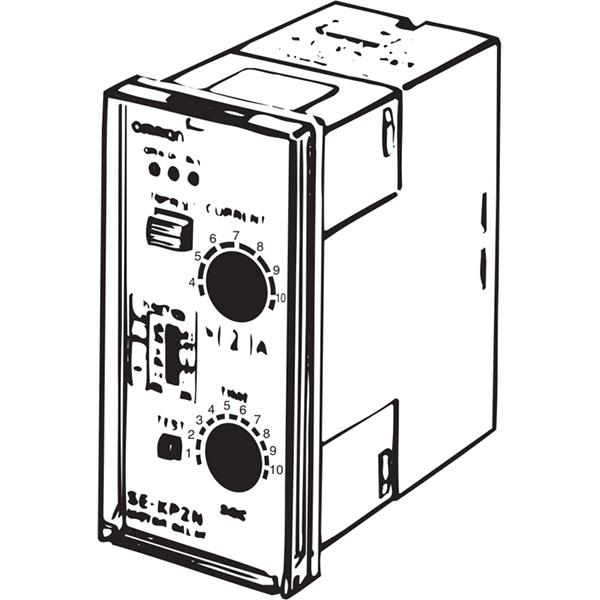 Motor protection relay - 1/8 DIN vertical (48x96mm) - 100% of the current SV operating value - OMRON (SE series) - manua...