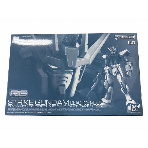商品説明文RG 1/144 ストライクガンダム ディアクティブモード ガンプラRG 1/144 ストライクガンダム ディアクティブモードです。外箱には保管に伴うスレ・傷みがある場合がございます。写真の状態をご確認のうえご購入ください。※箱潰...