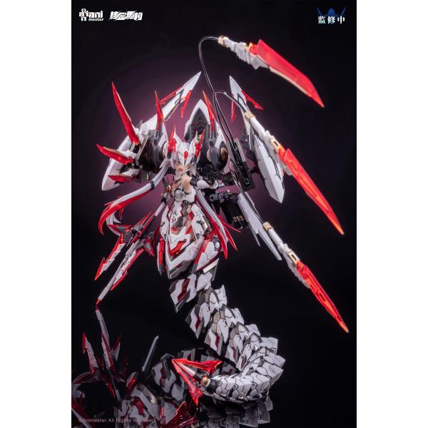 【発売日：2026年06月30日】Animesterと核金重構(NUCLEAR GOLD RECONSTRUCTION)二社のコラボレーションの下、1/12スケールのオリジナルメカ娘プラモデル「紫微星・白」が降臨!メカ蛇は、様々な形態へと変...