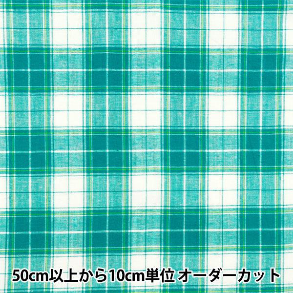 落ち着いた色合いのマドラスチェック柄。夏に合いそうな爽やかな印象です。すこし柔らかく薄めの生地なので、ブラウスや裏地をつけてスカートなどの春夏用衣服にオススメです。[チェック マルチカラー 格子柄 ソーイング 服地 青 白]◆素材:綿100...