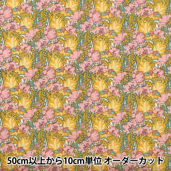 流動的なラインが特徴的なアール・ヌーボー期を代表するポピーが群生しているデザインです。元々インテリア用のデザインだったスケールの大きな柄を、50%にまで縮小し、ドレスファブリックとしても使いやすいデザインになりました。タナローン生地は薄くて...
