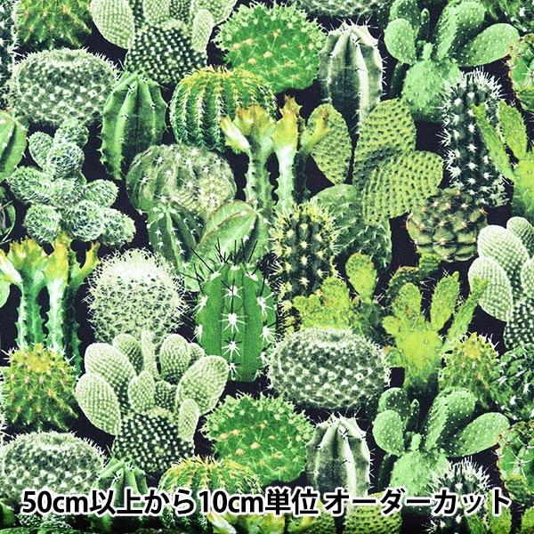 シーチングほどの厚みで手触りは比較的やわらかい、扱いやすい平織りの生地です。雑貨、小物、インテリアから服地まで幅広い用途におすすめです。[輸入 布 植物 SOUTHWEST CACTI 緑 グリーン]◆素材:綿100%◆サイズ:約110cm...