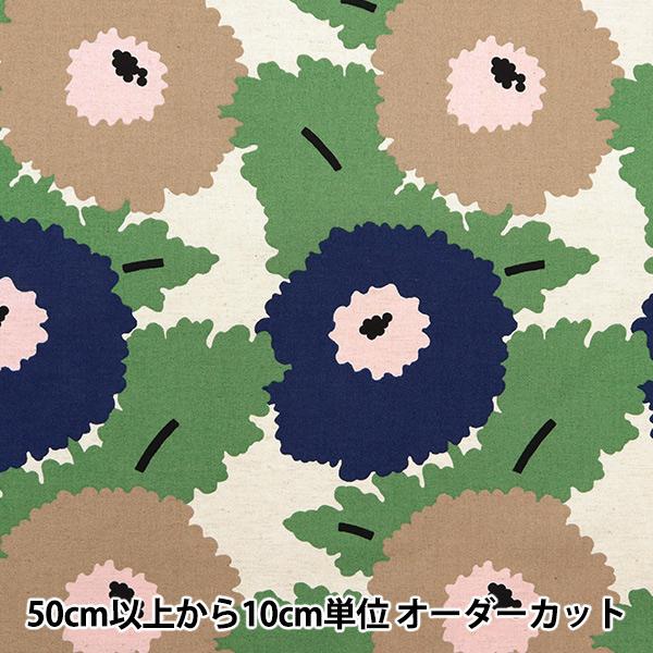 大きなお花模様が映える、う早この布シリーズの生地です。適度なハリと厚みのある丈夫な綿麻キャンバス生地です。エプロンやクッションカバー、トートバッグなど、雑貨&amp;インテリア周りの様々な作品作りにおすすめです。※綿麻キャンバス生地は、かす...