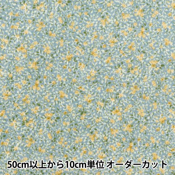 プロヴァンス調の花模様をスケア生地にプリントしたデザインです。やや薄手のスケア生地。用途により裏地をつけて、シャツやブラウス、ワンピース、スカートやパンツなどの洋服や、巾着などの雑貨、カーテンなどのインテリアなど多用途にお使い頂けます。[布...