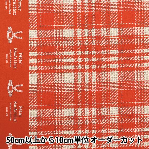ピーターマッカーサーをイメージした伝統的なウィービングチェックをプリントしたツイル生地。片側にピーターマッカーサーのロゴがプリントされています。カットして作品に縫い付けたり、ご自由にご使用ください。やや厚地のコットンツイル、パンツやスカート...