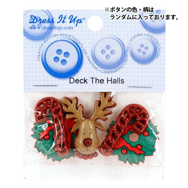 ボタン 『チルドボタン Deck The Halls 266』 Dress It Upバラエティ豊かな飾りボタン!ジェシー・ジェームス社の人気のボタンです。オリジナルのヘアゴムやバッグのワンポイント、スクラップブックの飾りなどアレンジしてお...
