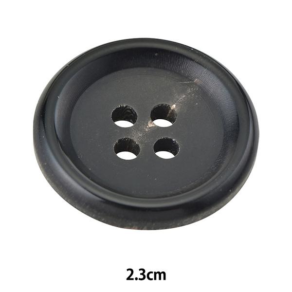 自然の恵みの天然素材を使用した本水牛ボタンです。本物ならではの存在感があり、コートやジャケットに最適です。※1つ1つ柄の出方が異なります。※プレスやアイロンが直接あたるとツヤ落ち等の恐れがあります。[服飾 ぼたん 水牛ボタン ブラック 黒 ...