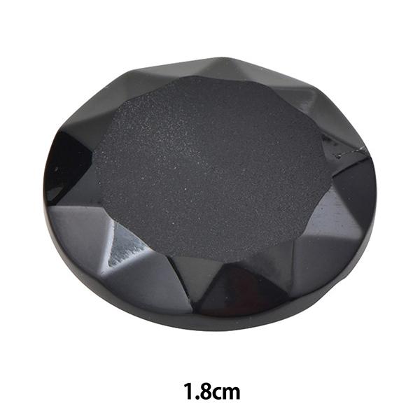 独特な質感のガラリットボタンです。カットされた宝石のような形状で、縁部分と正面部分で異なる質感を持ち、シンプルながらもユニークなデザインです。※ホルムアルデヒドを含んでおりますので、2才以下の乳幼児用の衣類等、皮膚に直接触れる恐れのあるもの...