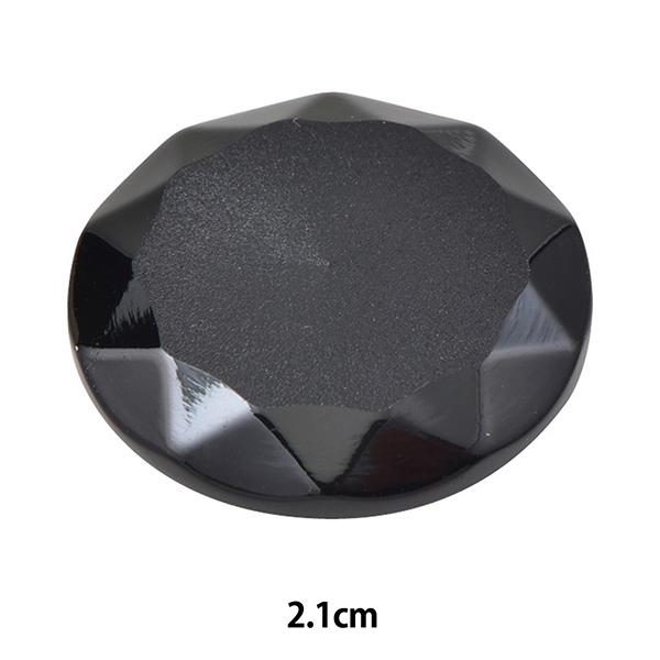 独特な質感のガラリットボタンです。カットされた宝石のような形状で、縁部分と正面部分で異なる質感を持ち、シンプルながらもユニークなデザインです。※ホルムアルデヒドを含んでおりますので、2才以下の乳幼児用の衣類等、皮膚に直接触れる恐れのあるもの...