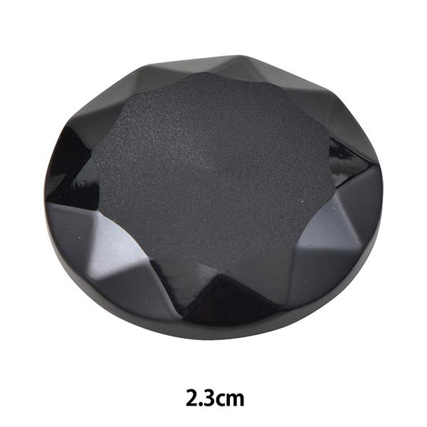 独特な質感のガラリットボタンです。カットされた宝石のような形状で、縁部分と正面部分で異なる質感を持ち、シンプルながらもユニークなデザインです。※ホルムアルデヒドを含んでおりますので、2才以下の乳幼児用の衣類等、皮膚に直接触れる恐れのあるもの...