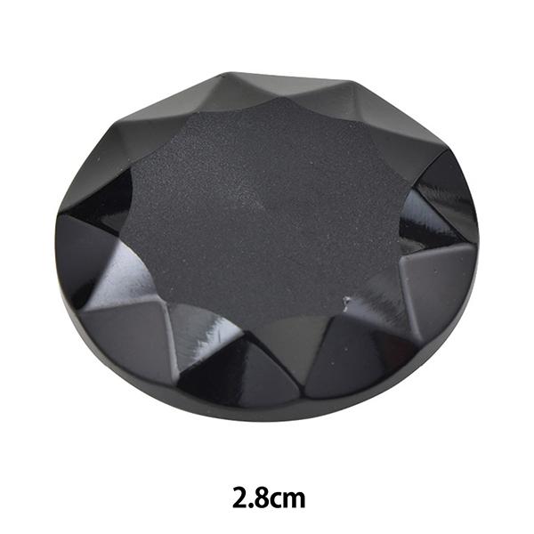 独特な質感のガラリットボタンです。カットされた宝石のような形状で、縁部分と正面部分で異なる質感を持ち、シンプルながらもユニークなデザインです。※ホルムアルデヒドを含んでおりますので、2才以下の乳幼児用の衣類等、皮膚に直接触れる恐れのあるもの...