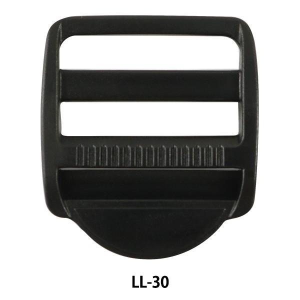 バックル『ニフコパーツ LL-30』 ニフコプラスチック アジャスター 黒 30mm幅用 カバンベルトの長さ調整などにテープ長さ調整パーツです。バッグ向け人気製品です。ベロを持ち上げると簡単にリリースすることができます。薄く、平らなデザイン...
