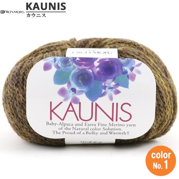 秋冬毛糸 『KAUNIS(カウニス) 1』 Richi More(リッチモア)トップ染めのグラデーションヤーンベビーアルパカとエキストラファインメリノが主原料。中空状の糸構造で、大変軽くソフト。ダークなニュアンスカラーが魅力的。[手編み 編...