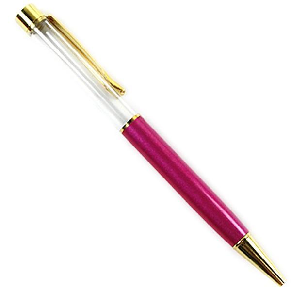 ハーバリウム材料 『カスタマイズペン ローズ』オリジナルボールペンが作れる♪ペン本体のケース内に好きなモノを入れて、自分だけのボールペンが作れます。ドライフラワーやビーズ、パーツを入れて、オイルを注げばハーバリウムボールペンの出来上がり!完...