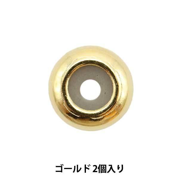 チェーンなどに通して、パーツを動かないように固定できるストッパーです。[ストッパー エンドパーツ 金具 コネクター 金色]◆サイズ:7.5×3.5mm◆入数:2個◆素材:真鍮、シリコンゴム