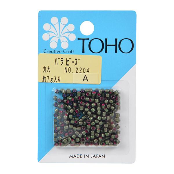 ビーズ 『バラビーズ 丸大 No.2204』 TOHO BEADS トーホービーズアクセサリー作りにどうぞ♪全体的に丸みを帯びたビーズです。針やワイヤーを通しやすくするため、穴はやや大きめになっています。カラーバリエーションも豊富なスタンダ...