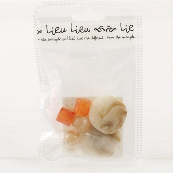 ビーズ 『LieuLieu アクリルビーズ アソート』.可愛いアクリルビーズのセットです。※こちらはアソート商品の為画像の内容が異なる場合がございますので予めご了承ください。※モニターによって実物のお色と若干異なる場合がございます。 【手芸...